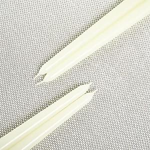CANDWAX 12 inch Taper Candles Set of 12 - Dripless Taper Candles Ivory and Unscented Candlesticks - Perfect as Dinner Candles and Household Candles - Pearl Candles