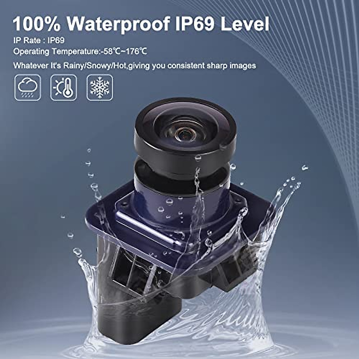 AISHAN Rear View Backup Camera Parking Assist Camera Compatible with 2010-2014 Ford F150,2015-2018 Ford Mustang Replace# BL3Z-19G490-B, EL3Z-19G490-D