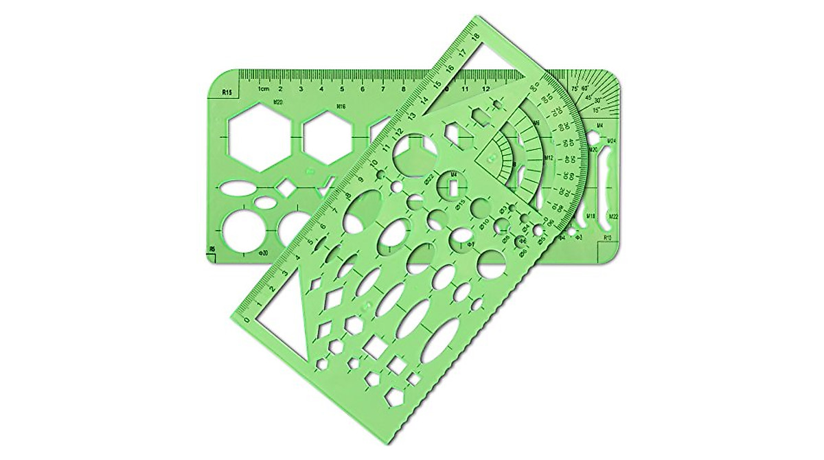 LAMXTX 6 PCS Measuring Stencils for Precise Drawings