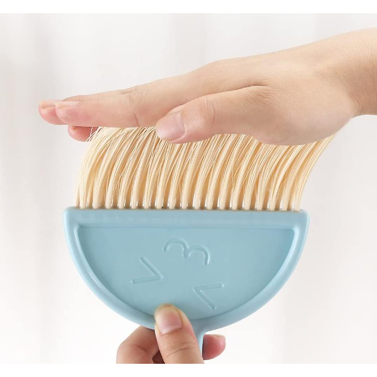 Small Broom and Dustpan Set for Home, Mini Clean Brush with Dust Pans Cute Hand Broom Brush Dust Pan with Hanger Hole, Small Cleaning Brush Set for Desktop Computer Table Keyboard (3PCS)