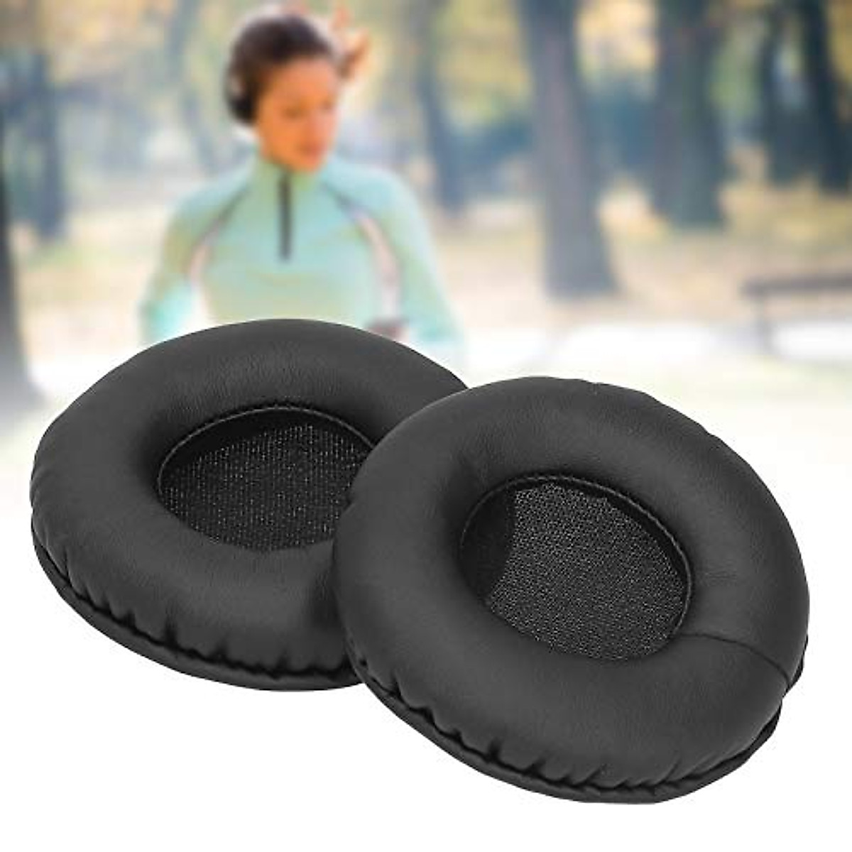Round Ear Pad, Earphone Ear Pad General Replacement Replacement Headset Ear Padded for RP‑HTX7/HTX7A/HTX9