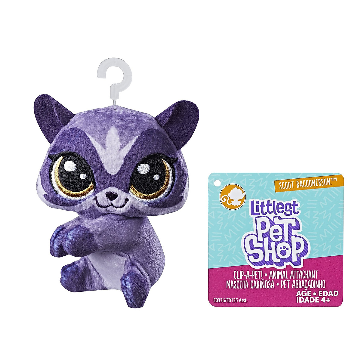 Littlest Pet Shop Clip-a-Pet Scoot Racoonerson