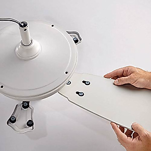 North Pond 52 in. LED Outdoor Matte White Ceiling Fan with Light