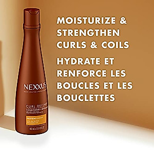 Nexxus Curl DefineCurl Define Moisturizing Conditioner For Curly and Coily Hair with Marula Oil Hair Conditioner for Strengthening and Moisturizing Curls 13.5 oz