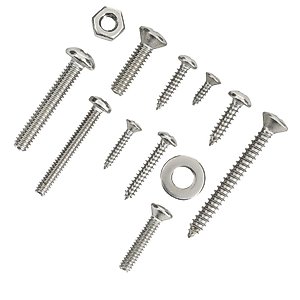 226 Pieces Stainless Steel Sheet Metal Screw Assortment & Machine Screws 36 Different Sizes of Flat, Oval, Pan, Hex Head Phillips Self Tapping Screws Hardware for Wood, Metal or Fiberglass