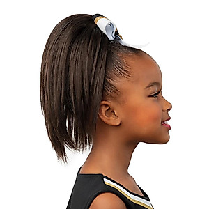 Girly Curls Cheerleader 11" Straight Ponytail Hairpiece for Girls and Teens (Cutie)