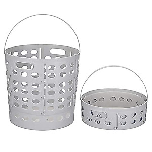 Laundry Basket Collapsible Baby toys Organizer, Foldable Storage Bin, Compact Toy Bins, Baskets for Dirty Clothes, Space Saver for Small Rooms, (1 count) Grey