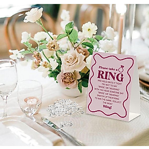 Put a Ring on It Bridal Shower Game, 50 Metal Rings for Don't Say Bride or Wedding Games, Rings for Bridal Shower Games, Bridal Shower Games for Guests, Bridal Shower Decorations -JZYX-R04