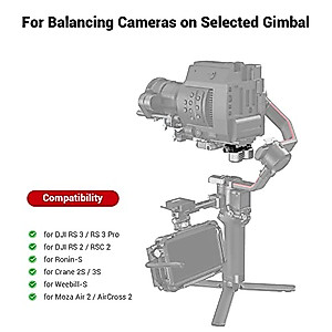 SMALLRIG Counterweight Kit Compatible with DJI RS2/RSC2/RS 3/RS 3 Pro and Zhiyun Crane 2S/3S/Weebill S and Moza Air 2/AirCross 2 Gimbal Stabilizers - 3125