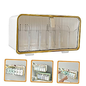 CAXUSD 1 Set Wall Hanging Sock Box Wardrobe Cabinet Clear Organizer Drawers Closet Drying Rack Underwear Cabinet Organizer Compartment Underwear Organizer Wall Drawer Organizer Bra Abs