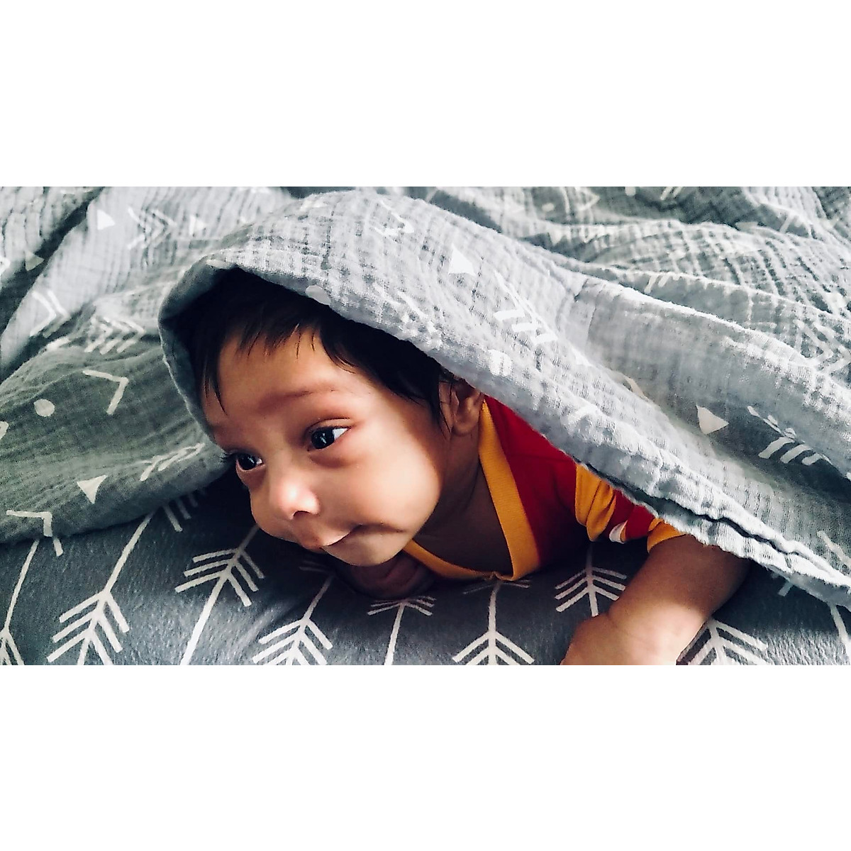 Muslin Baby Swaddle 3-Pack 100% Cotton. Soft & Breathable for Girl/Boy/Unisex