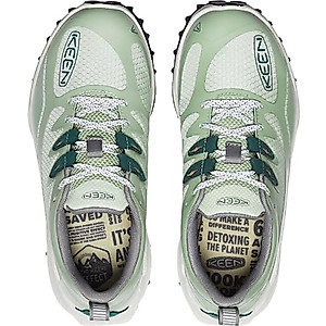 KEEN Women's Zionic Low Height Waterproof All Terrain Hiking Shoes, Desert Sage/Ember Glow, 9