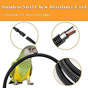 Kokopro Bird Heater for Cage - Snuggle Up Bird Warmer for Exotic Pet Birds, 10W African Grey, Parakeets, Parrots, (3.7"x5.7")