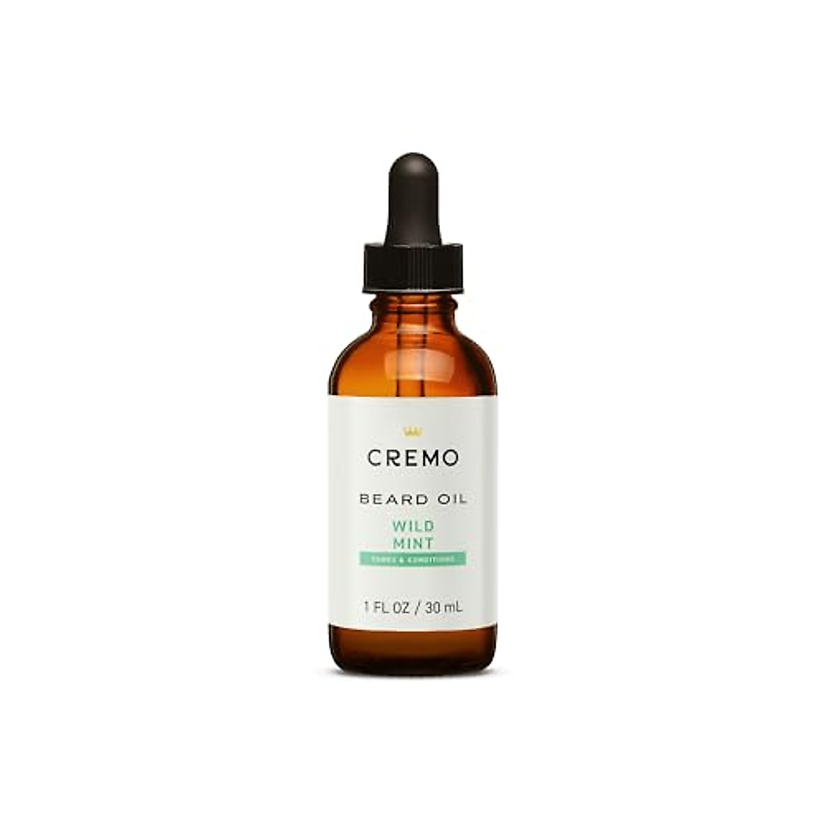 Cremo Beard Oil, Revitalizing Wild Mint, 1 fl oz - Restore Natural Moisture and Soften Your Beard To Help Relieve Beard Itch