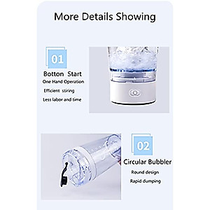 xinghaikuajing Protein Powder Automatic Blender Powder Electric Shaker Cup USB Recharging Mixer 16OZ PurpleUSBchargingmodel-colorfullights