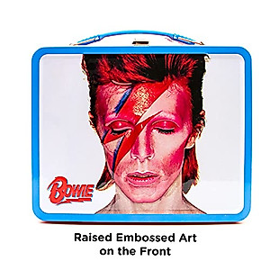 AQUARIUS David Bowie Aladdin Sane Fun Box - Sturdy Tin Storage Box with Plastic Handle & Embossed Front Cover - Officially Licensed Merchandise & Collectible Gift