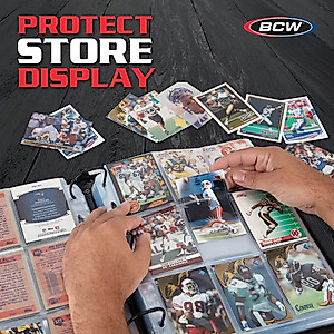 BCW 9-Pocket Trading Card Sleeves for 3 Ring Binder - 20 Pack Pages | Top Loading Card Protector Pages | Acid-Free, Polypropylene Pages | Fits 3-Ring Binders | Perfect for MTG, Pokemon, Sports Cards