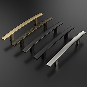 homdiy 3 inch Cabinet Handles 20 Pack Brushed Nickel Cabinet Pulls Arch Drawer Hardware Modern Dresser Pulls for Kitchen Bathroom Cupboard, Zinc Alloy