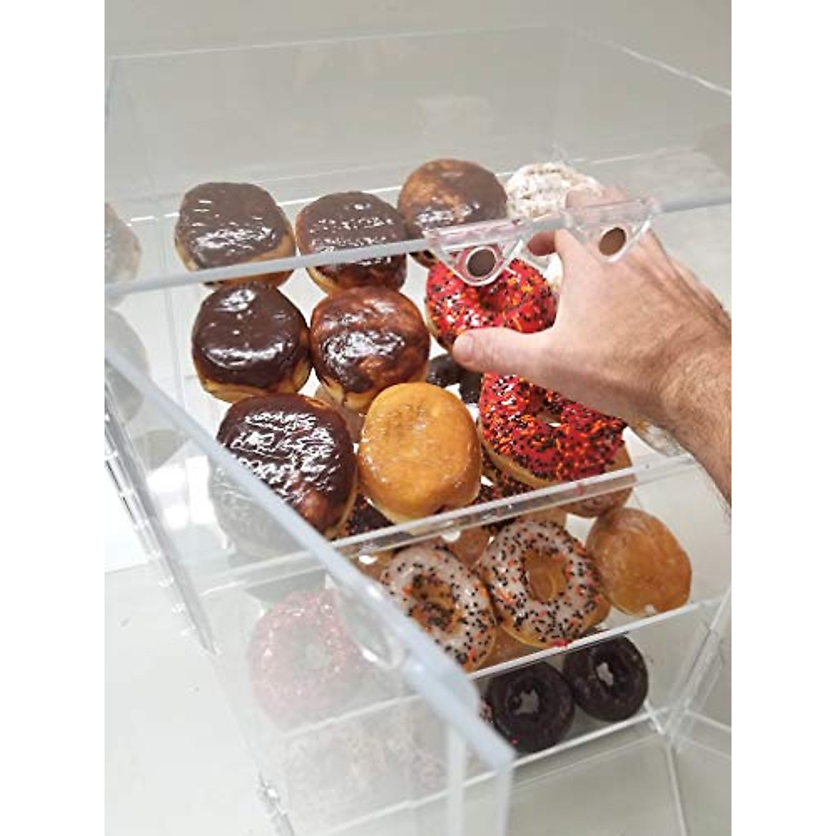 Self Serve Pastry or donut display case 3 trays for deli bakery convenience stores Display it and keeps fresh