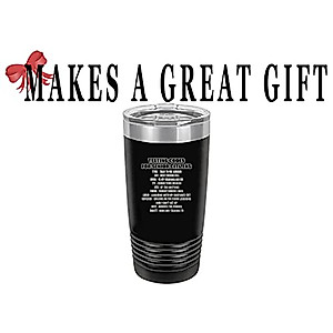 Rogue River Tactical Best Funny 20 Oz. Travel Tumbler Mug Senior Citizen Text Codes Novelty Cup Retirement Birthday Gag Gift Mom Dad Grandma or Grandpa (Black)