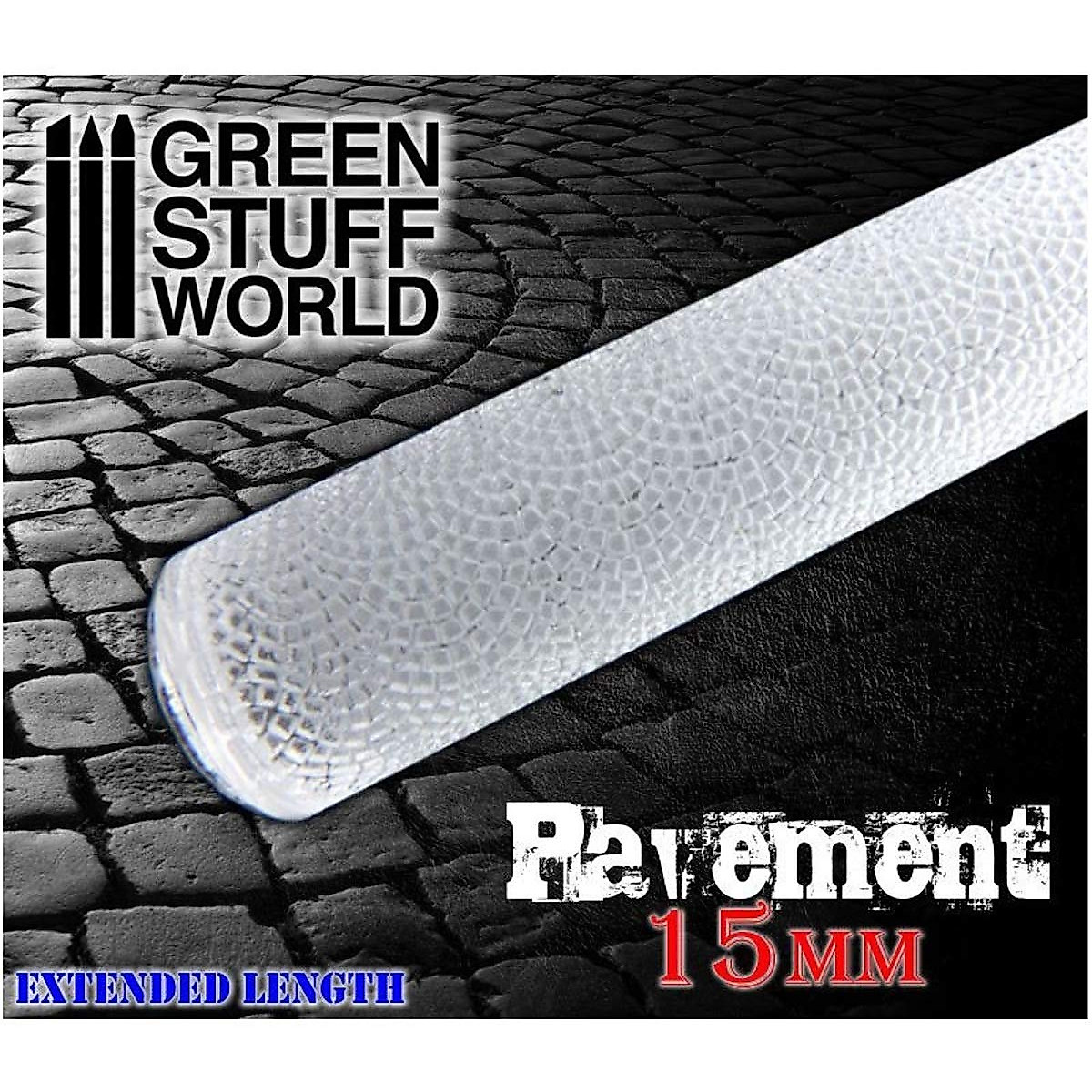 Green Stuff World Rolling Pin Pavement 15mm 1627