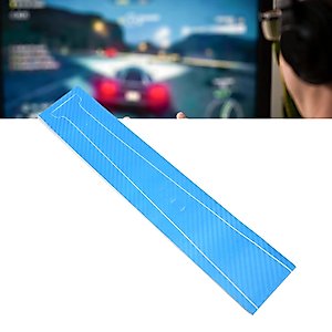 PS5 Console Middle Skin, Scratch Resistant Protective Game Console Middle Strip Sticker for PS5 Digital Edition Host (Blue)