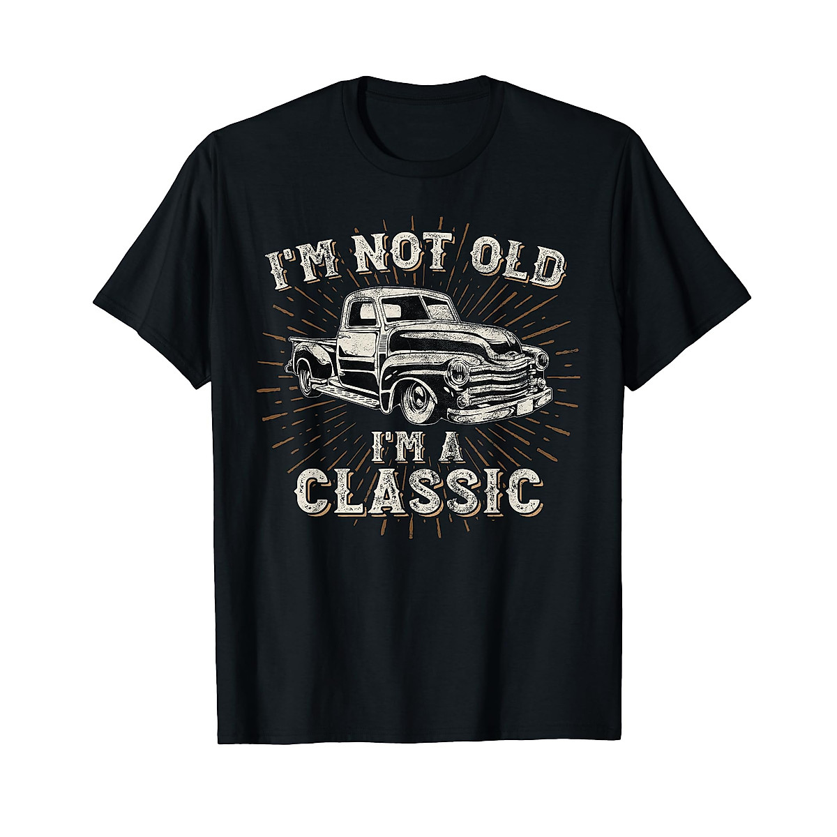 I'm Not Old I'm Classic Retro Truck Distressed Design T-Shirt