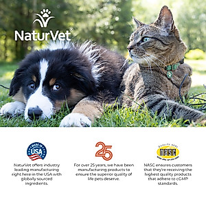 NaturVet All-in-One Dog Supplement - for Joint Support, Digestion, Skin, Coat Care – Dog Multivitamins with Minerals, Omega-3, 6, 9 – Wheat-Free Vitamins for Dogs – 13-Ounce Powder