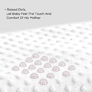 Baby Blanket for Boys Girls Baby Blankets Newborn,Super Soft Comfy,Patterned Minky with Double Layer,Dotted Backing, 30 x 40 Inch,Grey Arrow