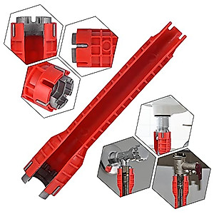 NEWANOVI 14-in-1 Multi-functional Wrench for Toilet, Sink, Bathroom, Kitchen Plumbing Installation and Repairs