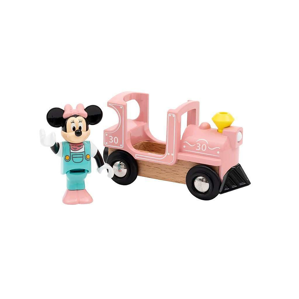 Brio Minnie Mouse & Engine - Vibrant Toy Train Set | Creative Play for Toddlers | Compatible with All Brio Railway Toys | Develops Learning Skills | Safe and Tested