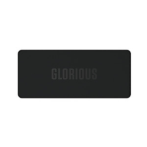 Glorious Sound Dampening Keyboard Mat (13.7 x 5.7 in.) - Compact Keyboard Deskpad - Non-Slip Rubber Base, Washable Cloth Surface, Durable Stitched Edges