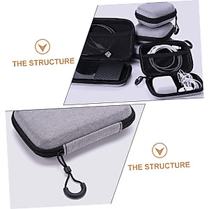 FAVOMOTO 4 Pcs Multifunctional Storage Bag Wireless Mic Bag Portable Wireless Mic Case Usb Guitar Cable Wireless Headset Microphone Headphone Pouch Lapel Storage Box Travel Eva Outdoor