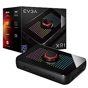EVGA XR1 Capture Card, Certified for OBS, USB 3.0 Capture Device, 4K Pass Through, ARGB, Audio Mixer, PC, PS5, PS4, Xbox Series X and S, Xbox One, Nintendo Switch