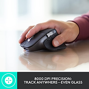 Logitech MX Keys Combo for Business | Gen 2, Full Size Wireless Keyboard and Wireless Mouse, with Keyboard Palm Rest, Bluetooth, Logi Bolt, Quiet Clicks, Windows/Mac/Chrome/Linux - Graphite