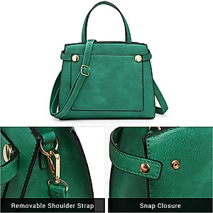 Vansarto Fashion Handbags and Purses for Women Large Work Tote Bag Top Handle Satchel Shoulder Bag 3pcs Hobo Purse Set (Green)