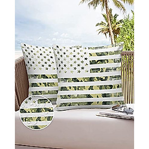 Meet 1998 Throw Pillow Covers 18x18 - Set of 2 Waterproof Pillow Cushion Cases,Camo Pillowcases Decorative Outdoor Pillow Cover for Sofa Couch Bedroom