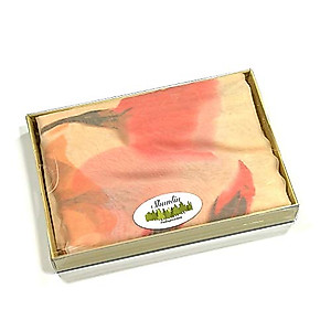 Shanlin Super Large Silk Feel Flower Floral Scarves for Women in Gift Box (Tulips-Yellow)