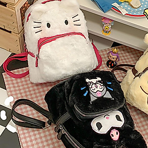 Ohjijinn Kawaii Backpack Cute Plush Bag, Anime Backpack Cartoon Bags, Plush Backpack Mini Backpacks for Girls Kids