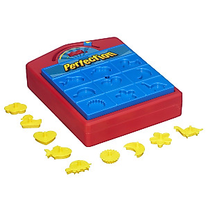 Hasbro Gaming Perfection Popping Shapes and Pieces Game for Kids Ages 4 and Up