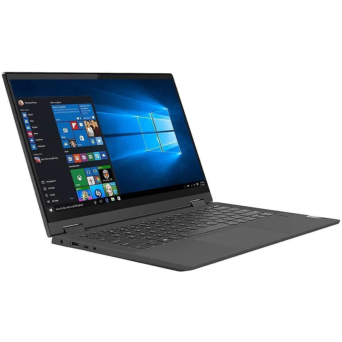 Lenovo IdeaPad Flex 5 2-in-1 Laptop, 14.0" FHD IPS Touch Screen, AMD Ryzen 7 4700U, Webcam, Backlit Keyboard, Fingerprint Reader, USB-C, HDMI, Windows 10 Home (8GB RAM | 512GB PCIe SSD)