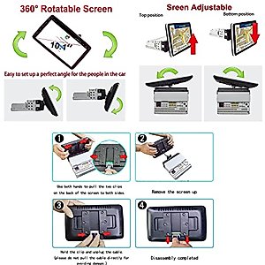 Android Stereo Hikity Single Din Car Stereo 10" HD Capacitive Vertical Rotatable Touch Screen Car Radio with Bluetooth GPS & Backup Camera, Car Audio Receivers Support WiFi Subwoofer Mirror Link