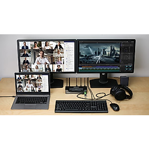 IOGEAR 3-Port 4K USB-C DisplayPort KVMP Switch - 45W USB-C Power Delivery - 4K 60Hz - Front Panel or Hotkey Selection - Supports HD Audio - MST Support Expand to 2 DisplayPort Monitors - GCS1953