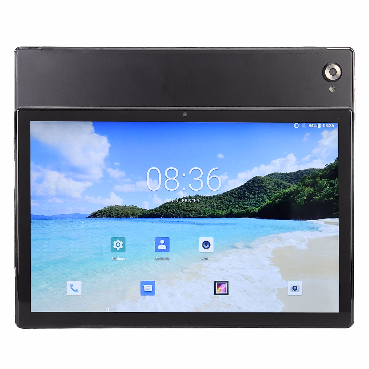 10.1 Inch Tablet, Tablet 8GB RAM 256GB ROM 5GWIFI 100‑240V 2 in 1 Stereo Dual Speakers with Case (US Plug)