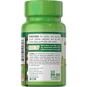 Nature's Truth Ashwagandha Capsules | 920 mg | 90 Count | Non-GMO & Gluten Free Supplement