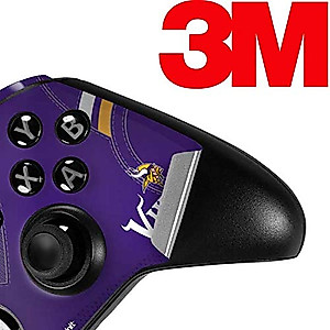 Skinit Decal Gaming Skin Compatible with Xbox One Elite Controller - Officially Licensed NFL Minnesota Vikings Team Jersey Design