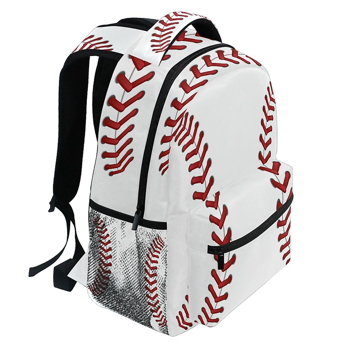Oarencol Sport Baseball Softball Pattern Backpacks School Book Travel College Shoulder Bag