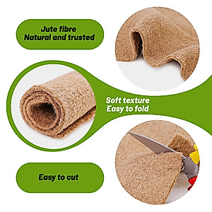 4 Pieces Worm Blanket,2 ftx2 ft Worm Blankets for CompostBin,Jute Fibre Worm Compost Blanket Fits Most Worm Bin Worm Farm for Keeping Worms Dark,Moist