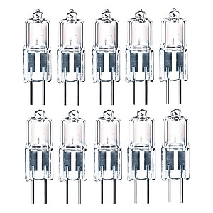 10x G4 24V 20W Light Bulb Replacement JC 2 Pin Base Halogen Kitchen Table Pendant Lamp 24 Volt 20W Warm White Landscape Desk Lighting
