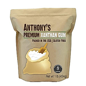 Anthony's Xanthan Gum, 1 lb, Batch Tested Gluten Free, Keto Friendly, Product of USA